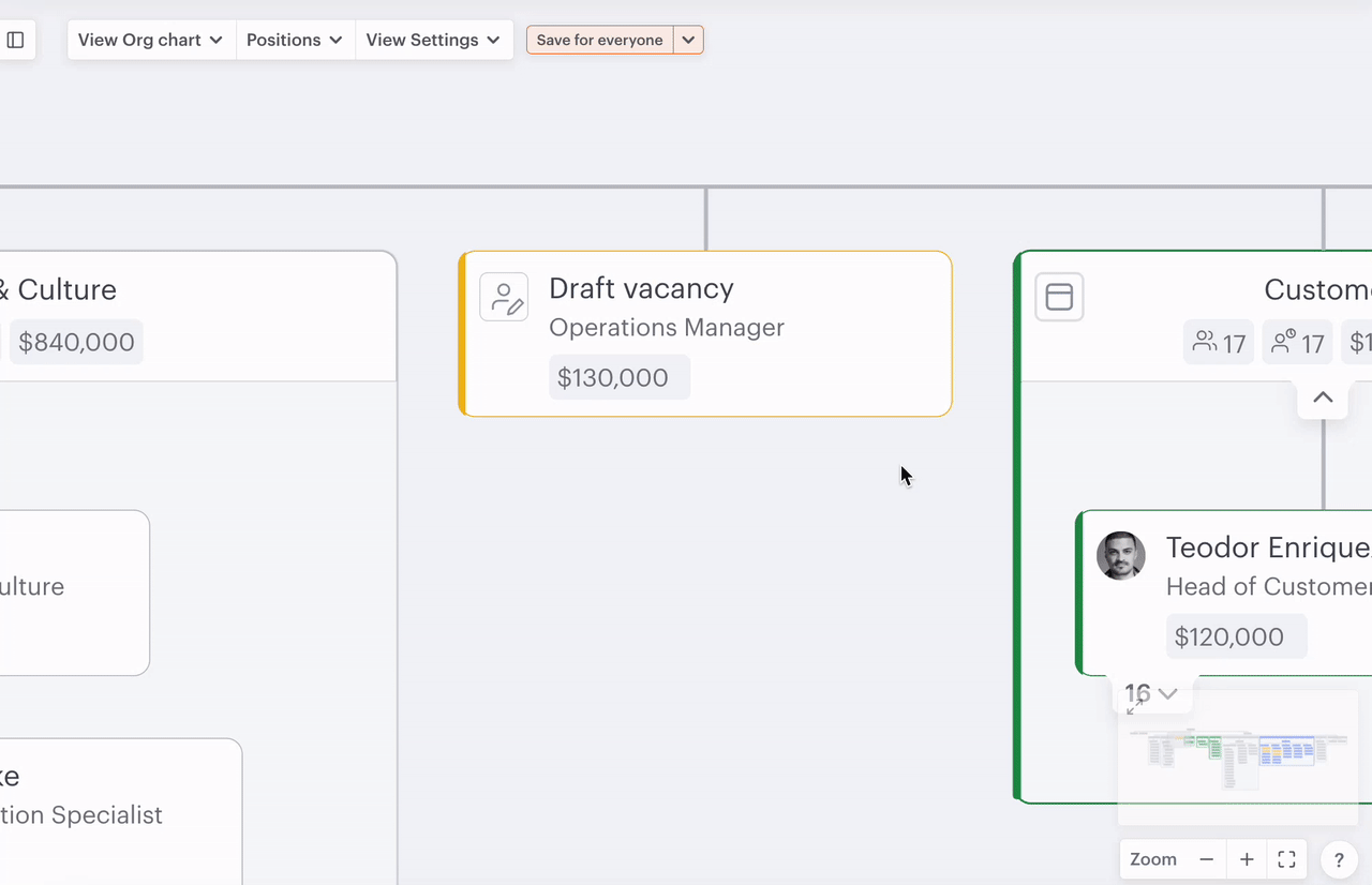 How to add and manage vacant positions