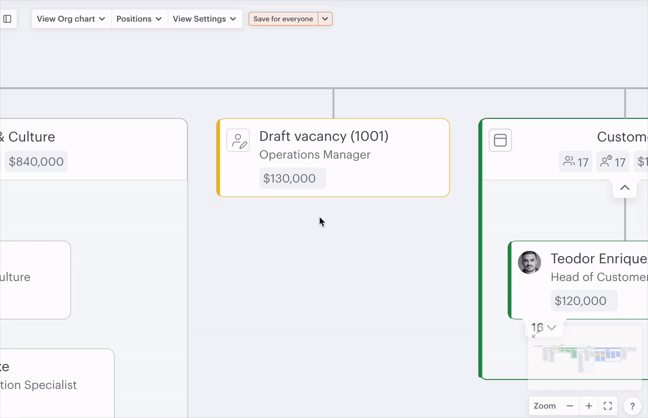How to add and manage vacant positions