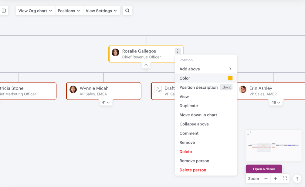 How to best use color in your organizational chart