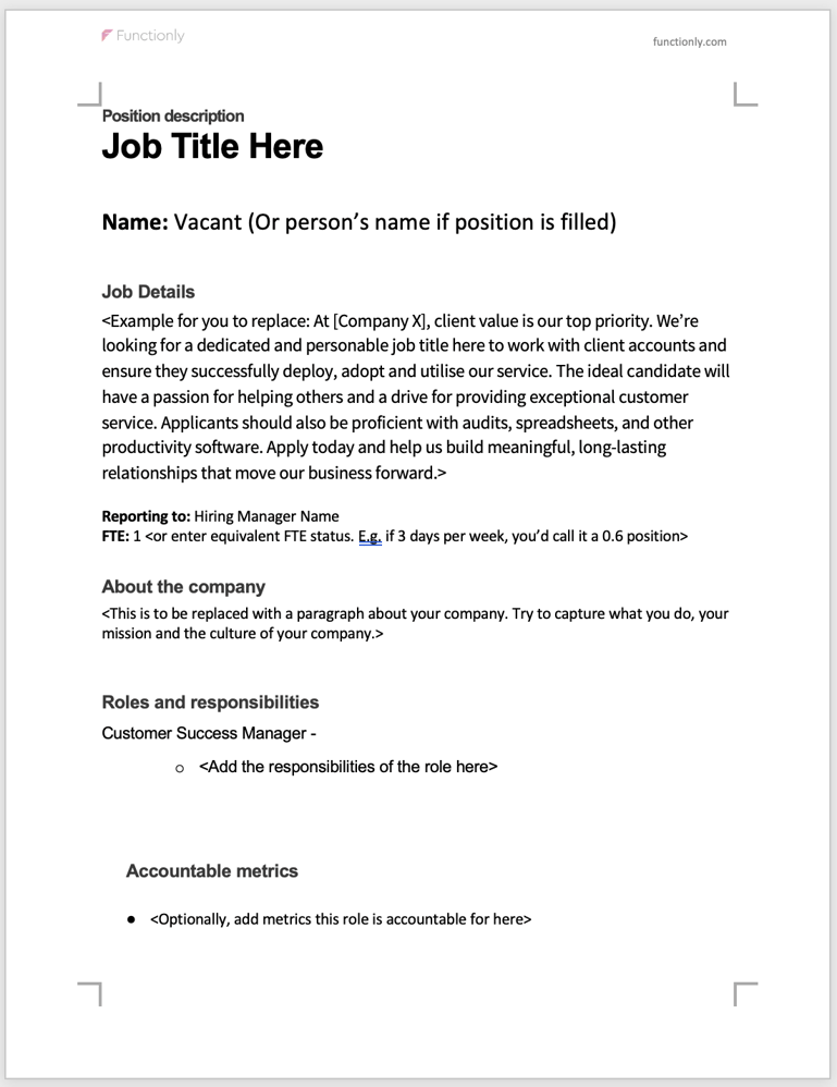 Job Descriptions or Position Descriptions? What's the Difference?